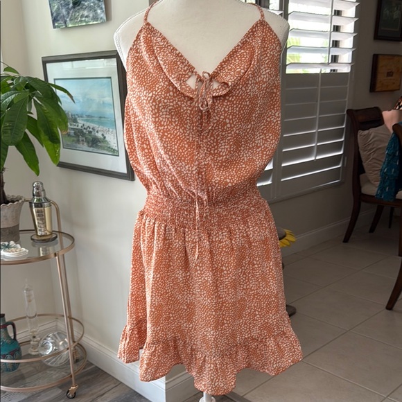 Pinch | Dresses | Pinch Sleeveless Mini Dress In Rust And White | Poshmark